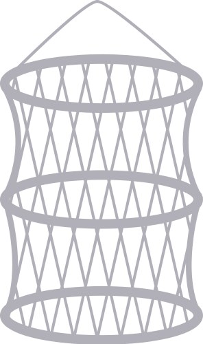 Catch net stick icon cartoon marine Royalty Free Vector