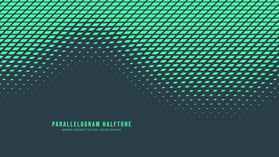 Parallelogram halftone dynamic smooth curve Vector Image