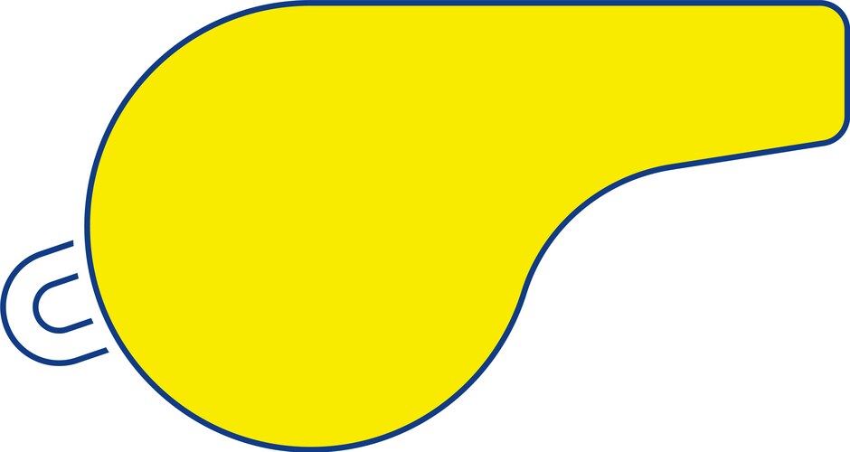 Whistle sign white icon obtained Royalty Free Vector Image