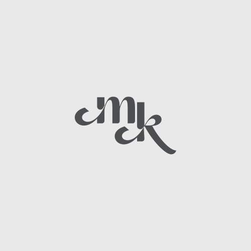 Beauty monogram initial logo simple Royalty Free Vector