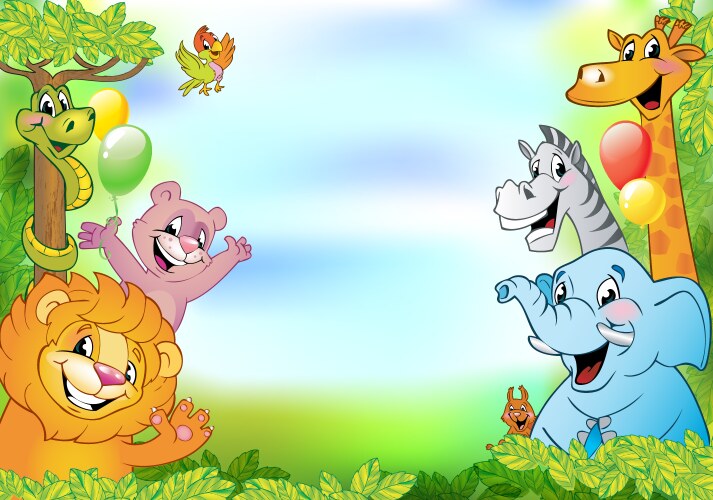 Animal cartoon Royalty Free Vector Image - VectorStock