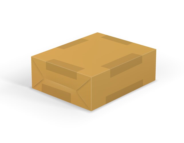 Parcel box Royalty Free Vector Image - VectorStock