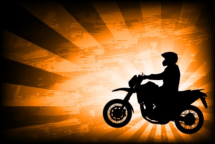 Motorcycle rider background Royalty Free Vector Image