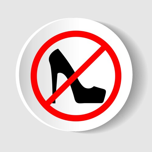 No Shoes Sign Vector Images (over 1,100)