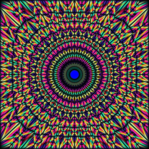Psychedelic infinity Royalty Free Vector Image