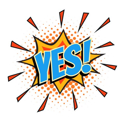 Yes Cartoon Vector Images (over 7,700)