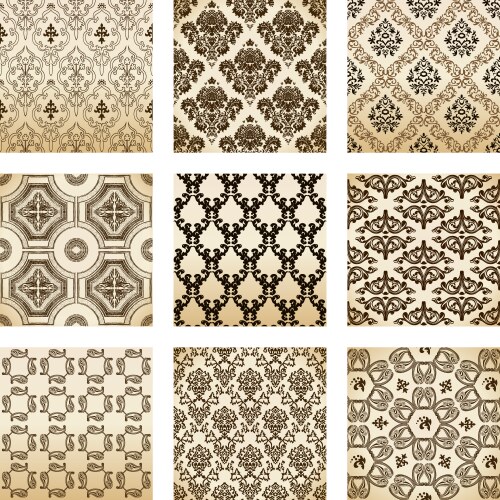 Decorative wallpaper pattern Royalty Free Vector Image