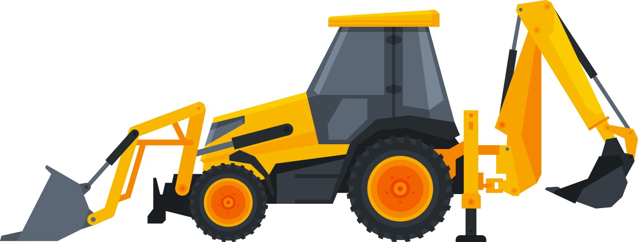 Excavator Royalty Free Vector Image - VectorStock