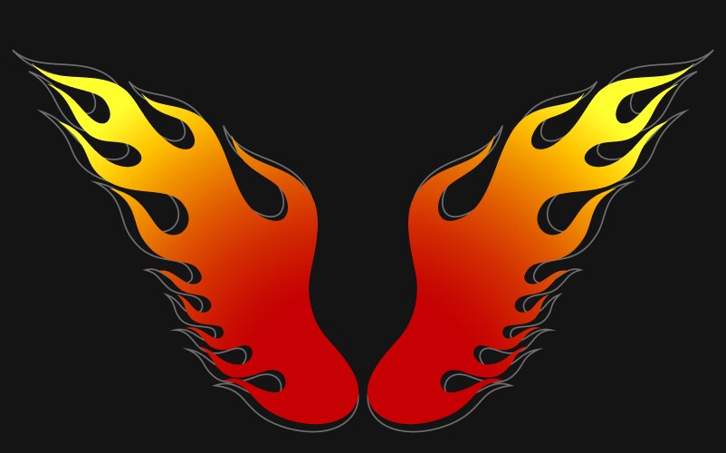 Flame Wings Vector Images (over 7,700)
