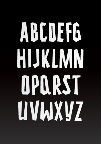 Multicolored comic style graffiti alphabet Vector Image