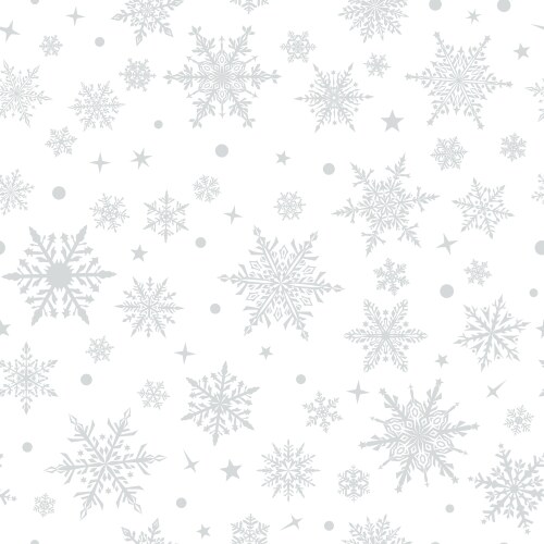 Seamless pattern of snowflakes Royalty Free Vector Image
