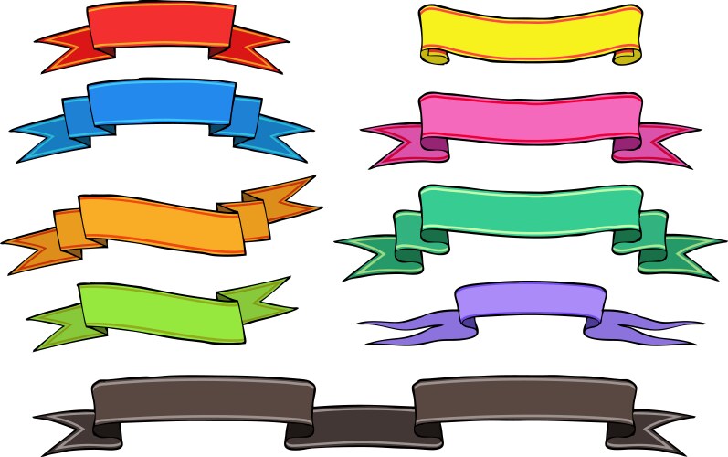 Ribbon Cartoon Vector Images (over 88,000)