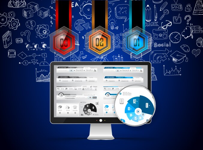 Information Technology Infographic Vector Images (over 120,000)
