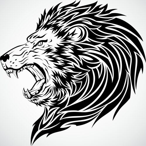 Gothic lion Royalty Free Vector Image - VectorStock