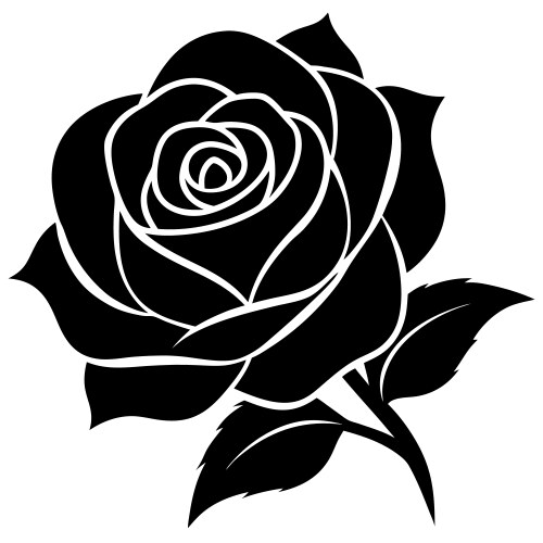 Rose Border Silhouette Vector Images (over 2,600)