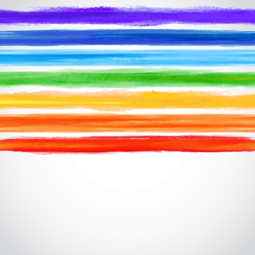 Watercolor colourful stripes Royalty Free Vector Image