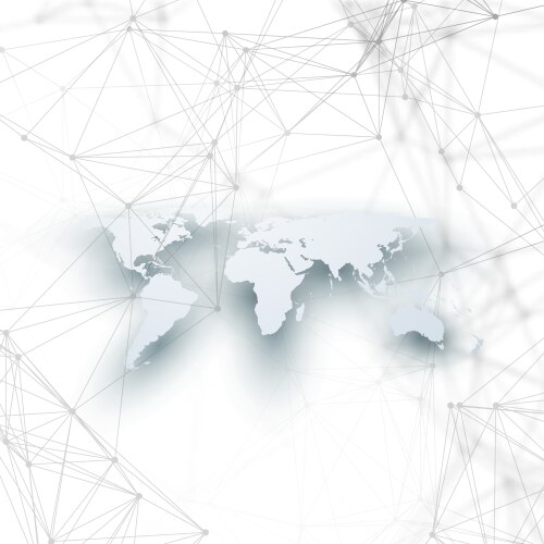 World map in perspective infographic template Vector Image