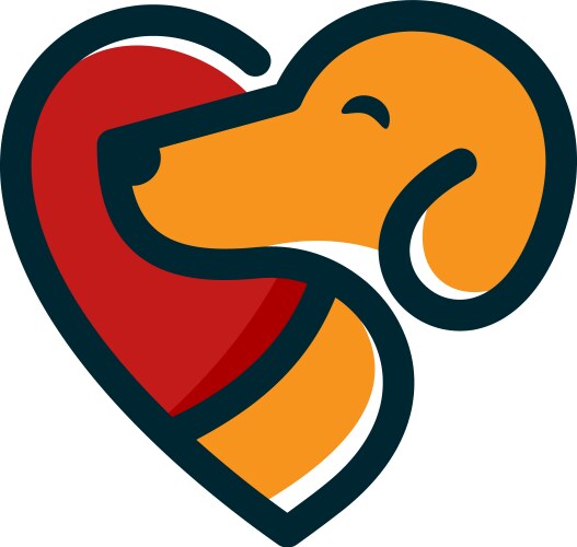 Pet boutique logo template Royalty Free Vector Image