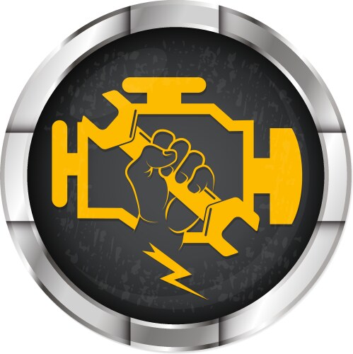 Warning dashboard car icon engine oil level Vector Image