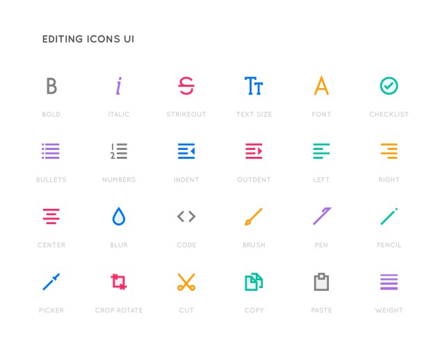 Neumorphic text editing user interface ui icon Vector Image