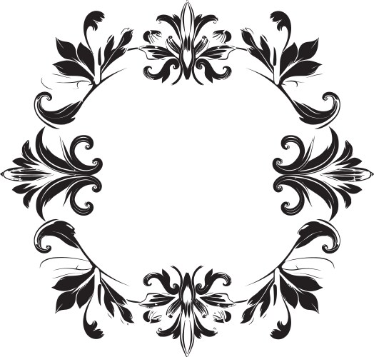 Edgy elegance black frame logo icon design Vector Image