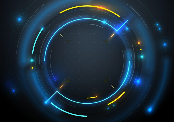 Hud menu user interface Royalty Free Vector Image