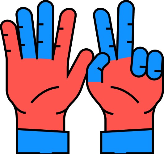 Kids Hands Gesture Numbers Vector Images (over 340)