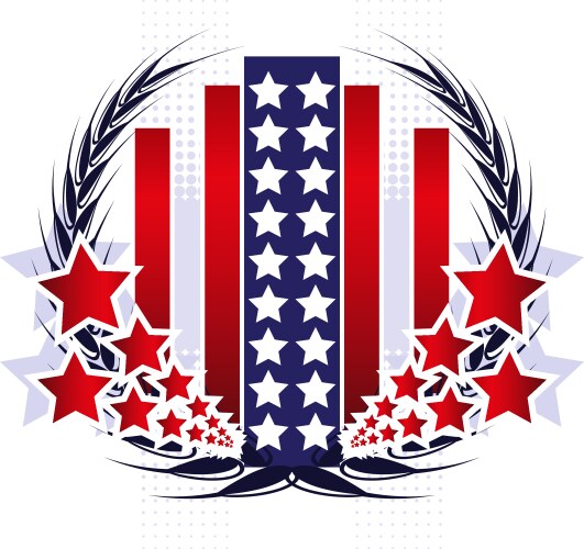 American Flag Stripes Royalty Free Vector Image