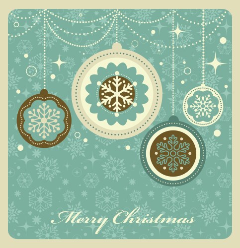 Retro christmas background Royalty Free Vector Image