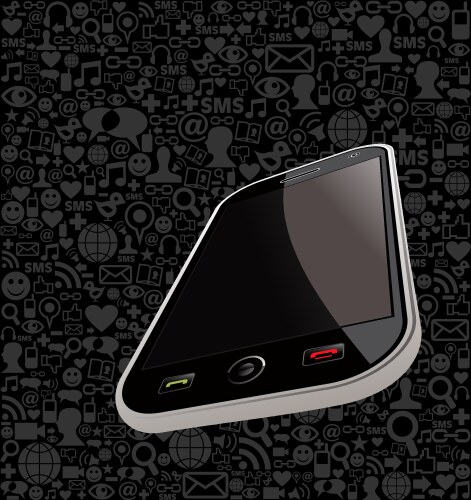 Iphone ios folder social media icons set Vector Image