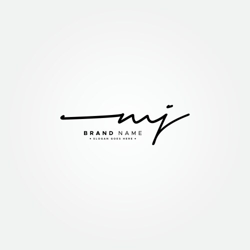 M J Letter Calligraphy Vector Images (over 300)