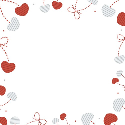 Martisor talismans card template frame borders Vector Image