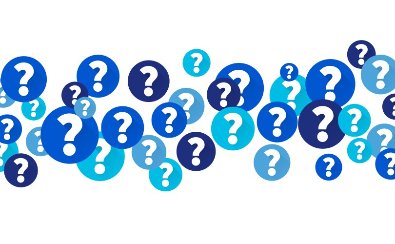 Glitch question marks Royalty Free Vector Image
