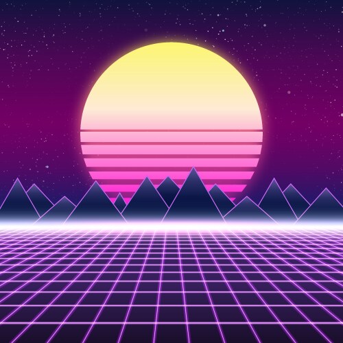 Retro Synthwave Sun Vector Images (over 950)