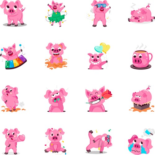 Dancing Pig Vector Images (over 710)