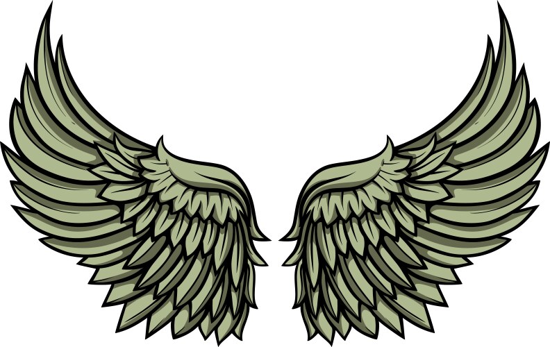 Angel Wings Outline Vector Images (over 5,900)