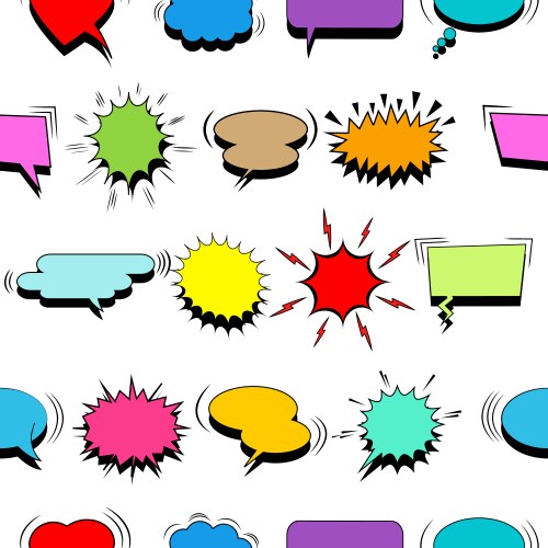 Comic page bright template Royalty Free Vector Image