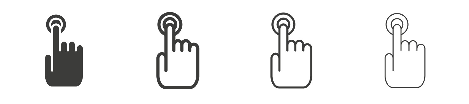 Sensor icon set on white background Royalty Free Vector