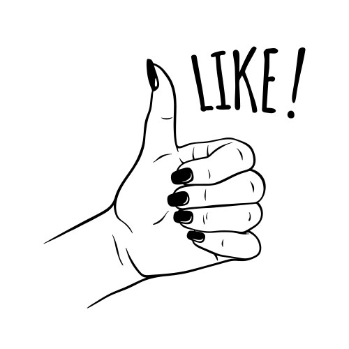 Hand gesture Royalty Free Vector Image - VectorStock