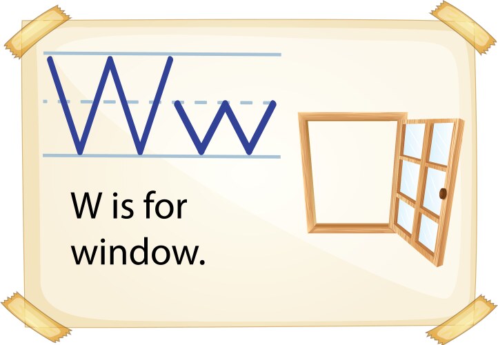 Letter W Window Vector Images (over 240)
