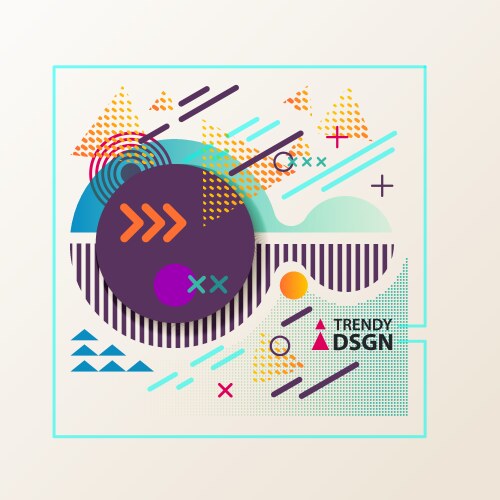 Various shapes theme image 3 Royalty Free Vector Image