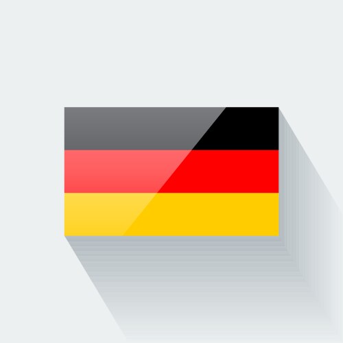 Germany flag official colors and proportion Vector Image