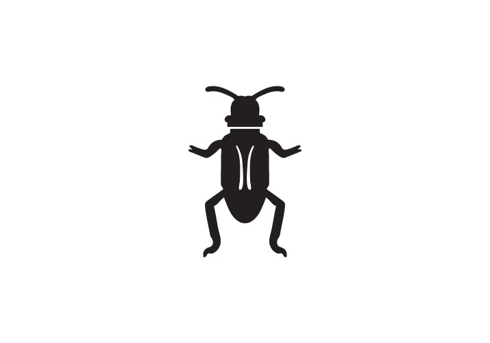 Minimal style african sugarcane borer icon design Vector Image