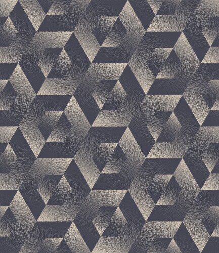 Honeycomb Grid Structure Seamless Pattern Grainy Vector Image