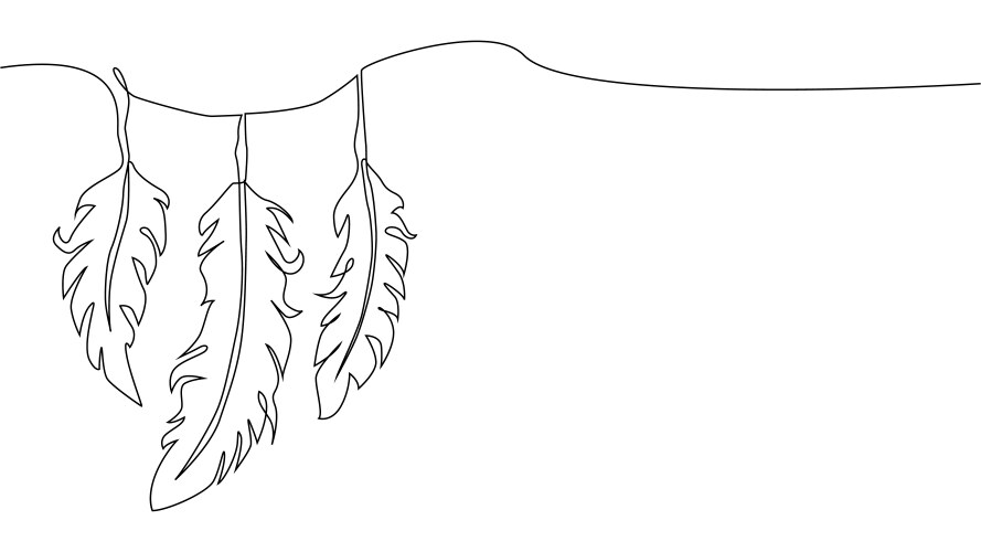 Self-drawing of continuous drawing one line Vector Image