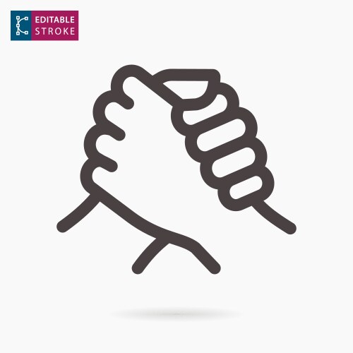 Handshake symbol Royalty Free Vector Image - VectorStock