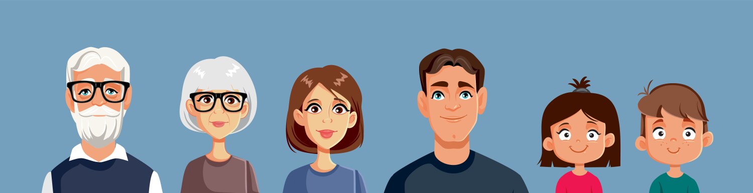 Family Cartoon Three Boys Vector Images (over 420)