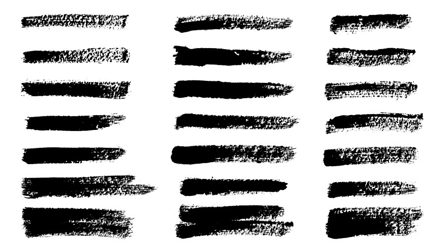 Brush stroke spray paint line dirty ink splashes Vector Image