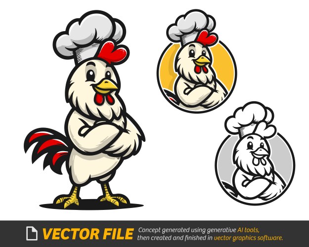 Egg chef cartoon character Royalty Free Vector Image