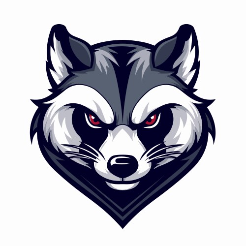Esport logotype badger sticker icon Royalty Free Vector